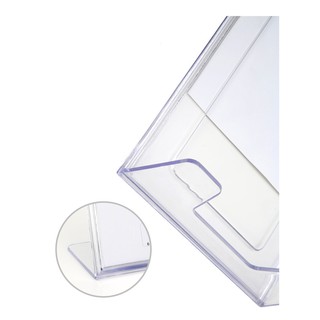 A4 A5 Acrylic L-Shape Display Stand for QR Code Sign Card Table Stand ...