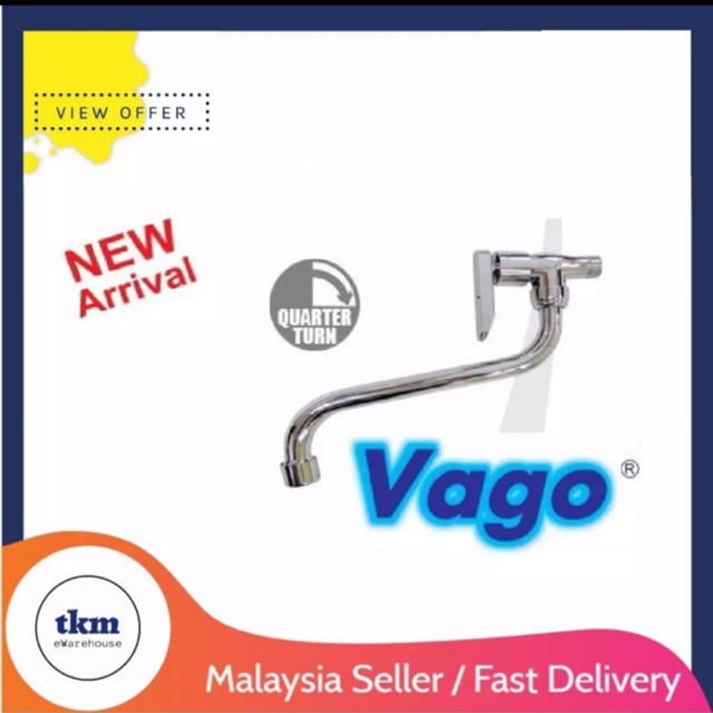 CP BRASS CHROME WALL MOUNTED LONG BIB TAP / WUDUK TAP / ABLUTION TAP ...