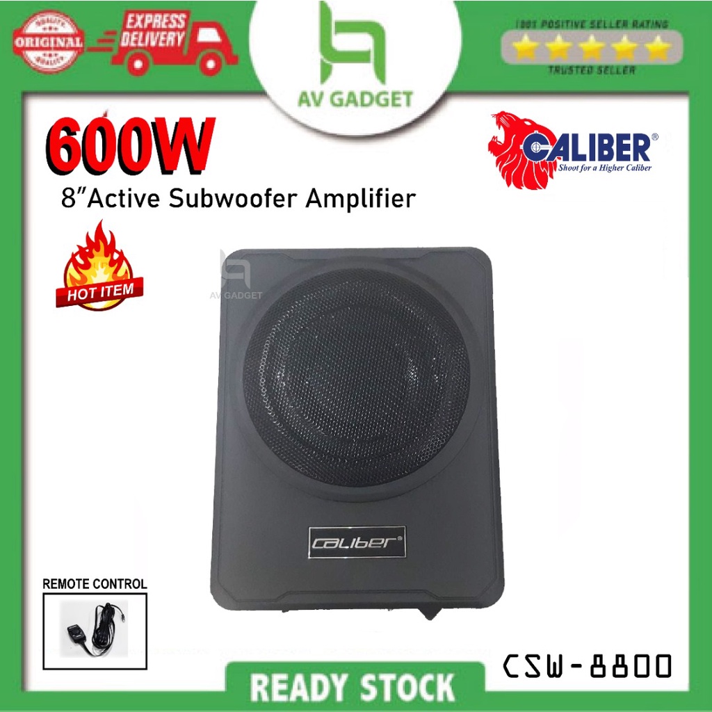 [Free Gift] Caliber 8" Active Subwoofer Amplifier Music Bass Pemain ...