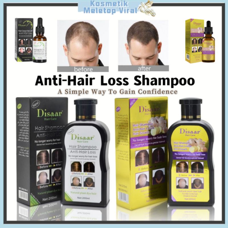 DISAAR Anti-Hair Loss Shampoo & Essential Oil | Shopee Malaysia