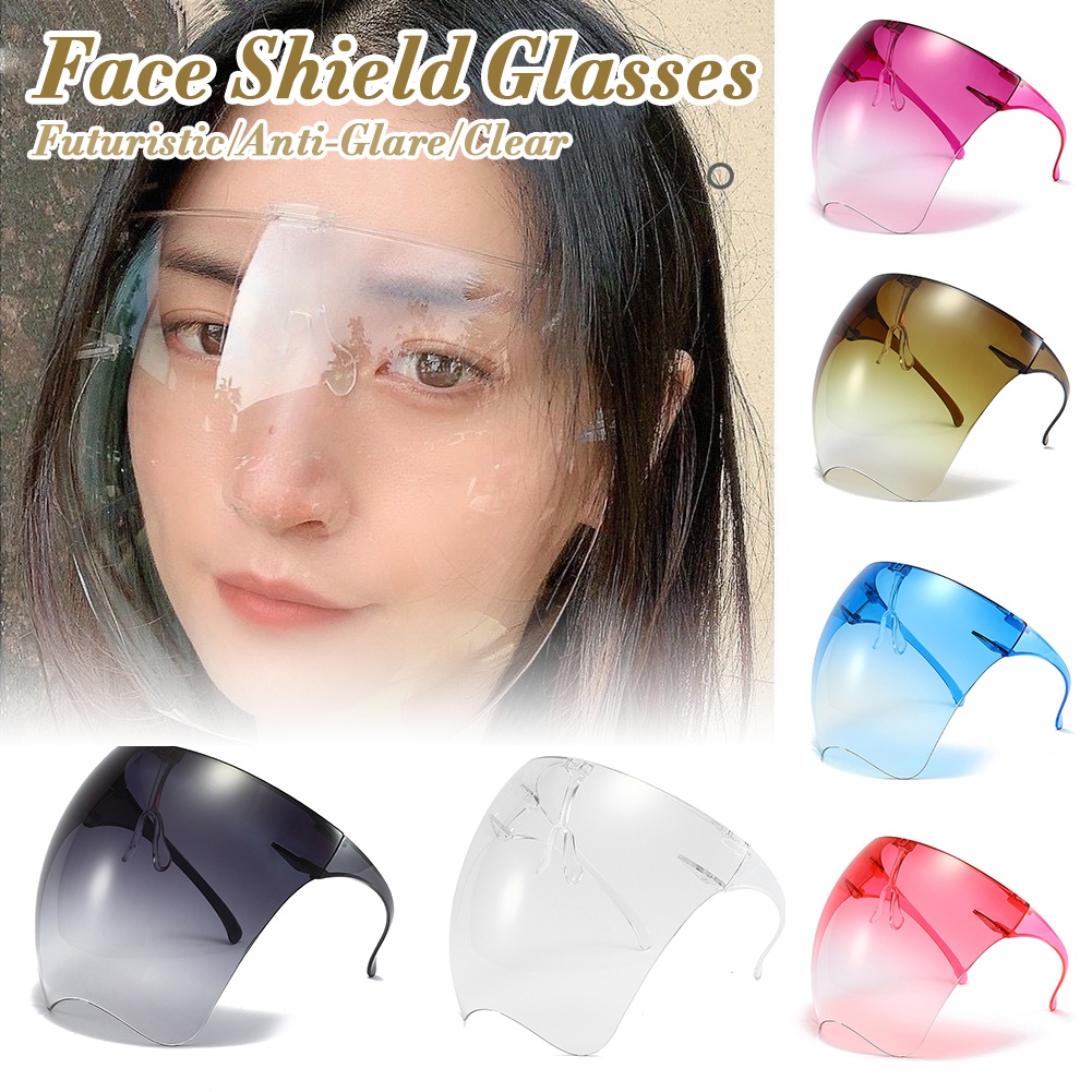 Full Face Shield Transparent Face Mask Oversize Face Shield Adult ...