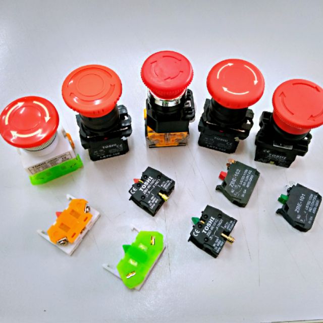 Mushroom Cap Emergency Stop Push Button Shopee Malaysia