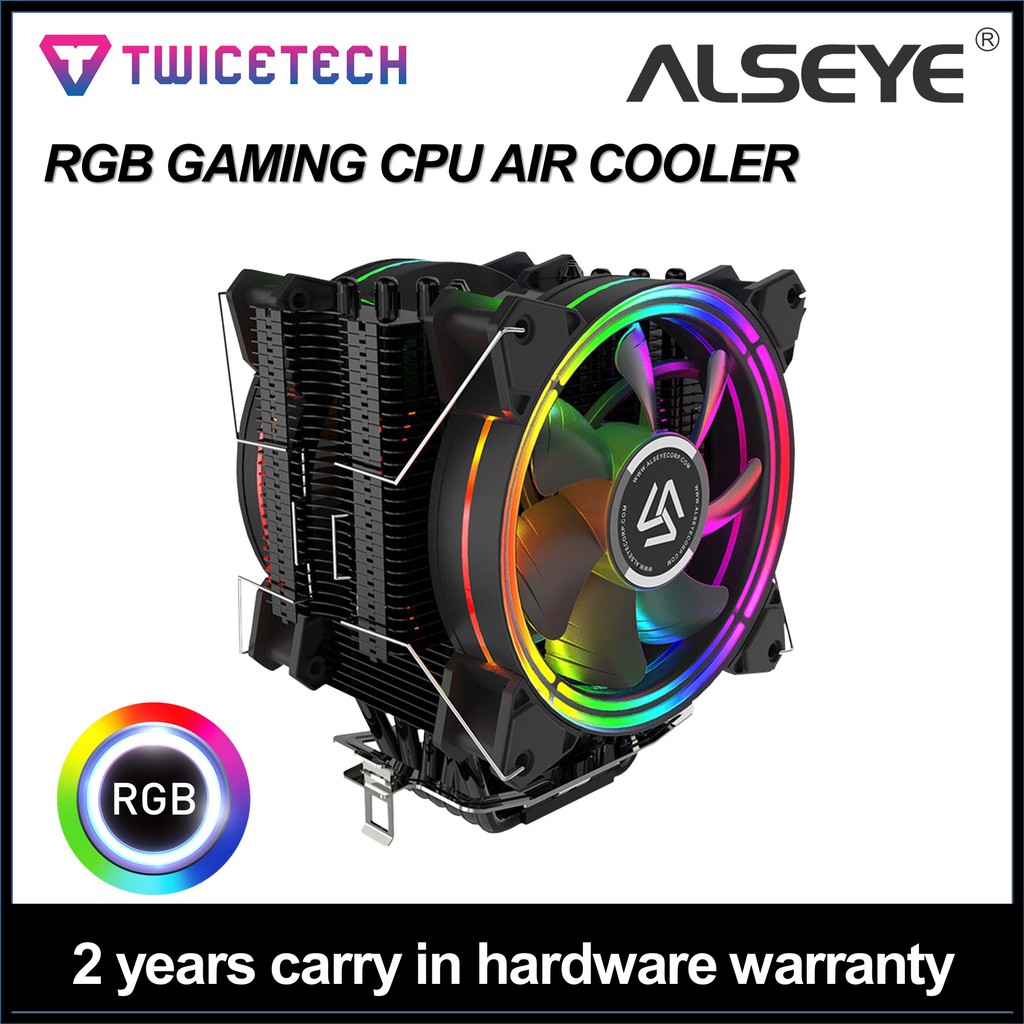 ALSEYE H120D CPU Air Cooler, 6 Direct Contact Heatpipes, Dual ARGB ...