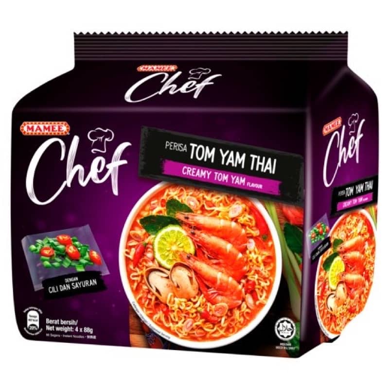 Mamee Chef Instant Noodles Creamy Tomyam 4x88g | Shopee Malaysia