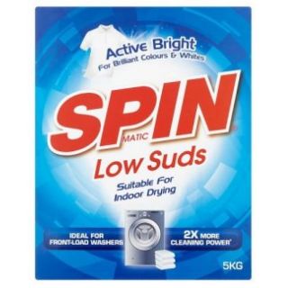 Spin Low Suds Active Bright Detergent Powder (5kg) | Shopee Malaysia