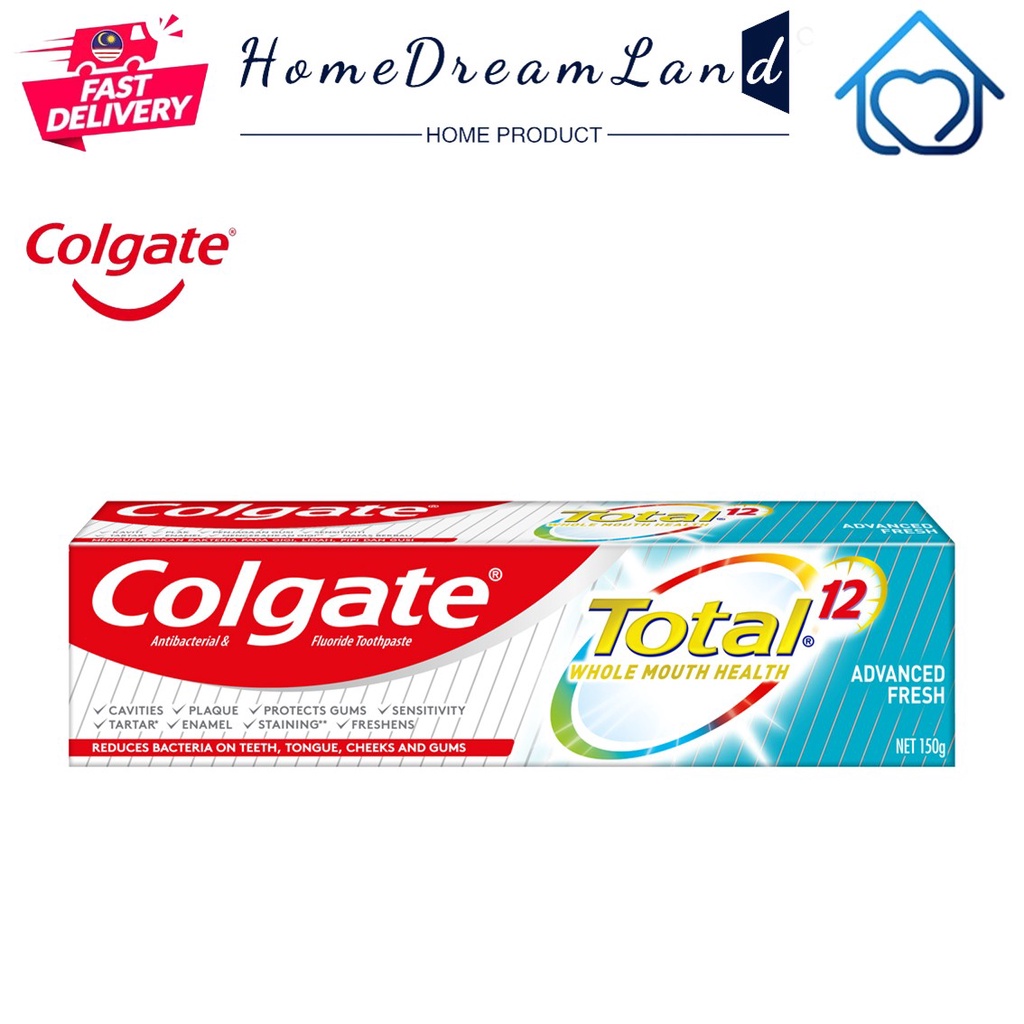 Colgate Total Toothpaste (Advanced Fresh)- 150g | Shopee Malaysia