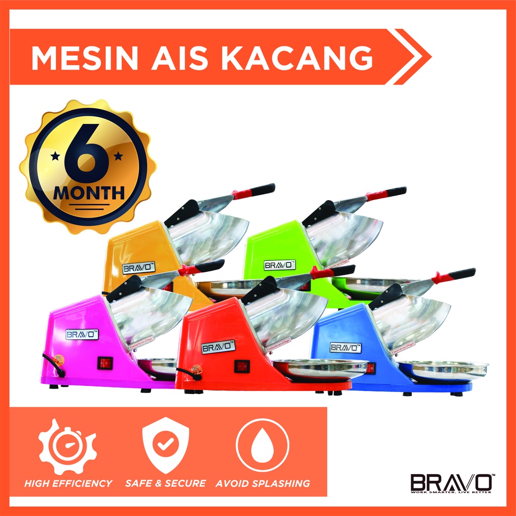 BRAVO Mesin Ais Kacang Ice Crusher Ice Shaver Mesin Air Batu ABC Mesin ...