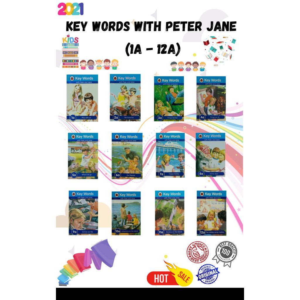 KEY WORDS WITH PETER AND JANE (1A - 12A BLUE BOOKS) | Shopee Malaysia