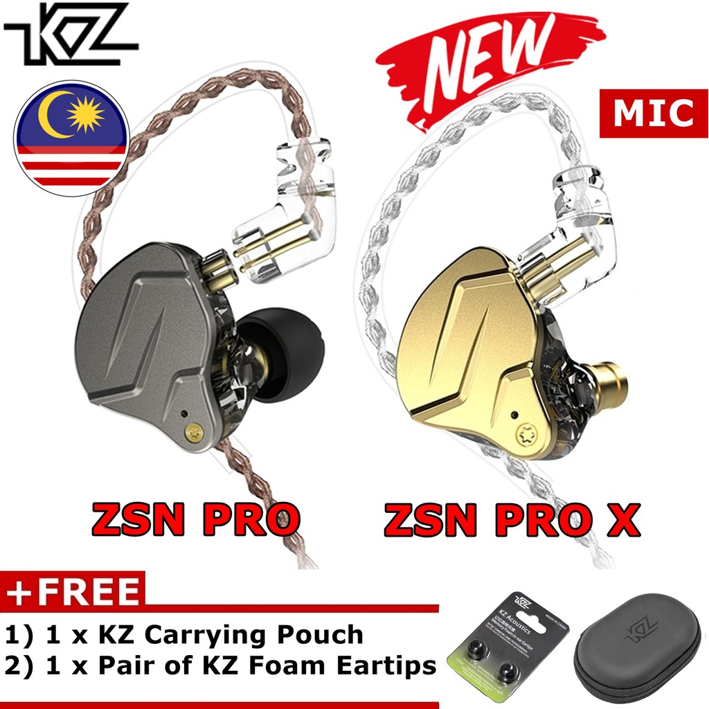 KZ ZSN PRO / ZSN PRO X Earphone 2-Driver In Ear Headphone Headset IEM ...