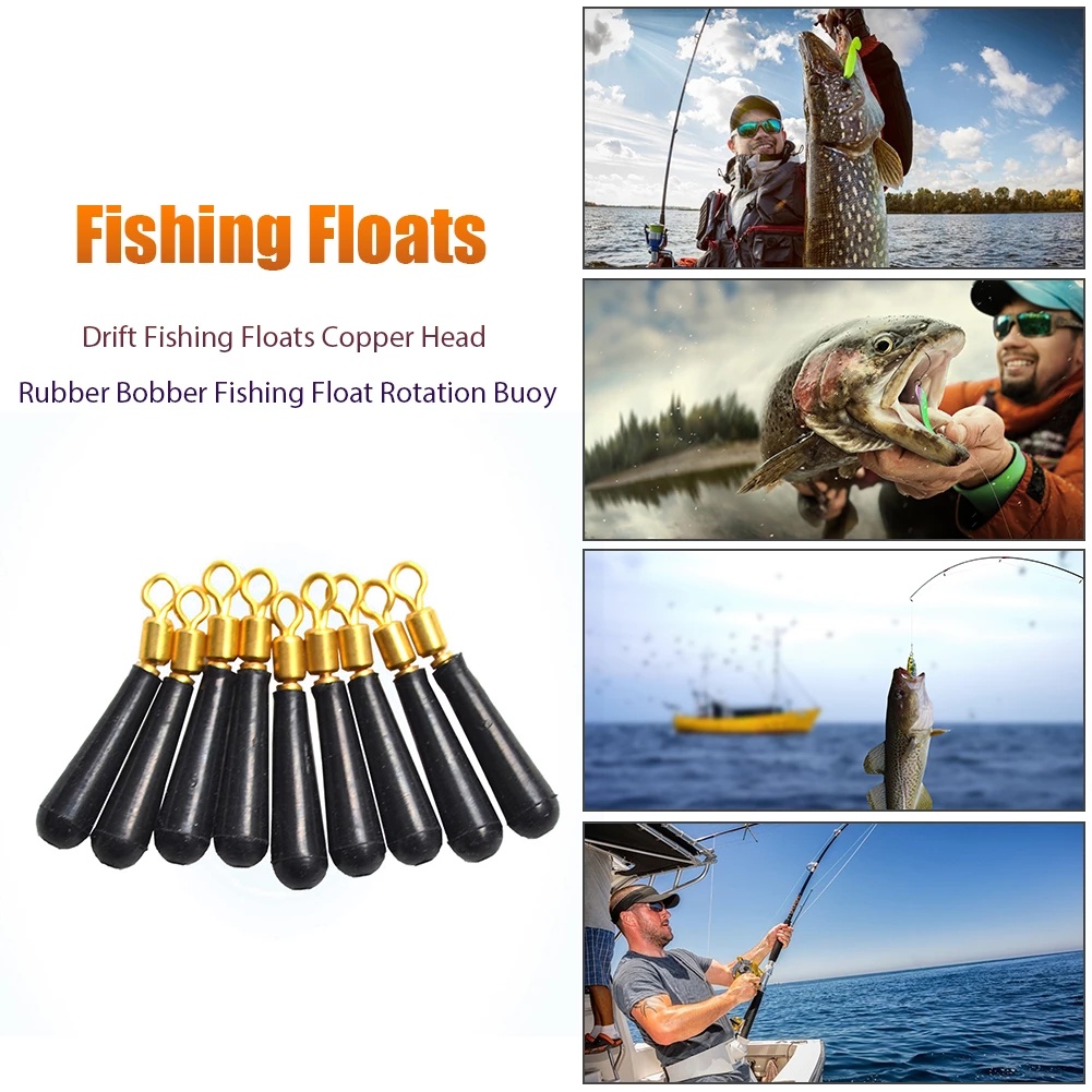 High Quality Drift Fishing Floats Seat Copper Head Rubber Bobber For ...