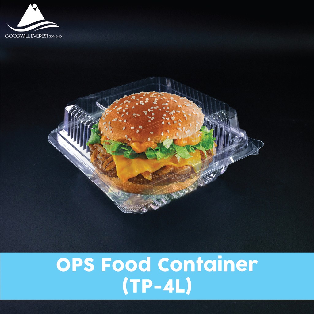 (60PCS) TP-4L Square Ops Food Container with Lock / Food Tray / Bekas ...