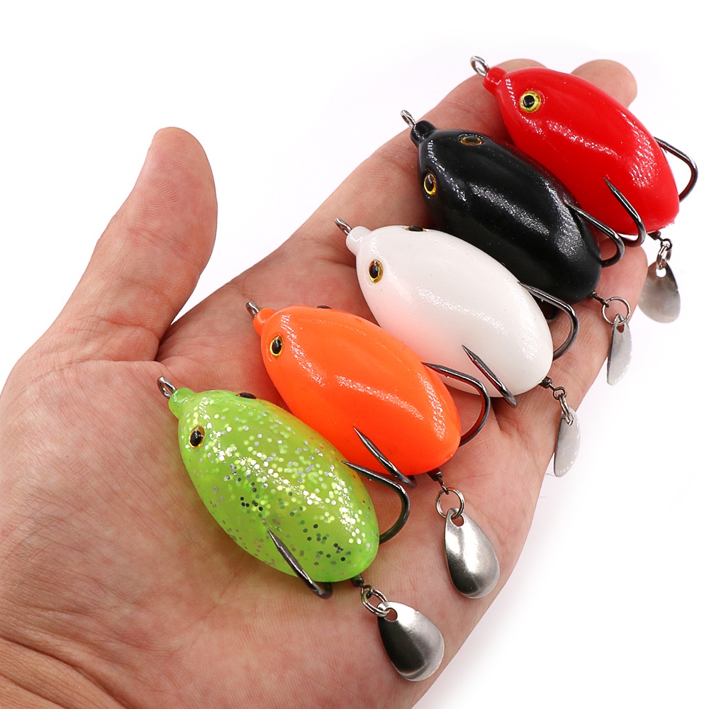 Umpan Casting Katak 6cm/13g Soft Frog Lure Fishing Lure Bait Bionic ...