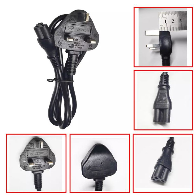 Original DELL by HONGLIN Notebook Laptop AC Power cord Cable 3pin ...