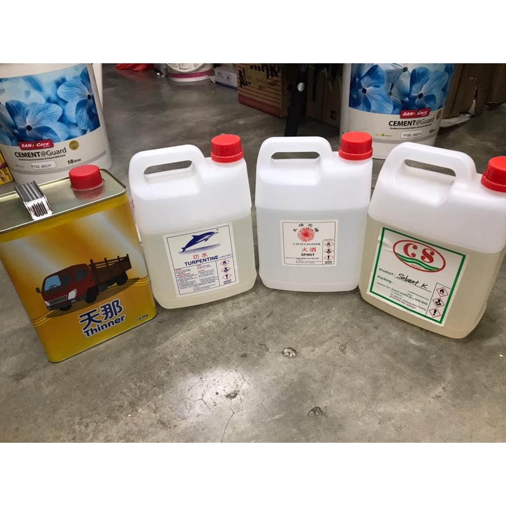 * READY STOCK * THINNER TONG BESI / TURPENTINE / SPIRIT / SOLVENT K ...