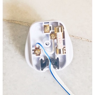 PVC Cable 2 Core Twin Flat (2C x 23/0.14) Wire White Blue Wayar Putih ...