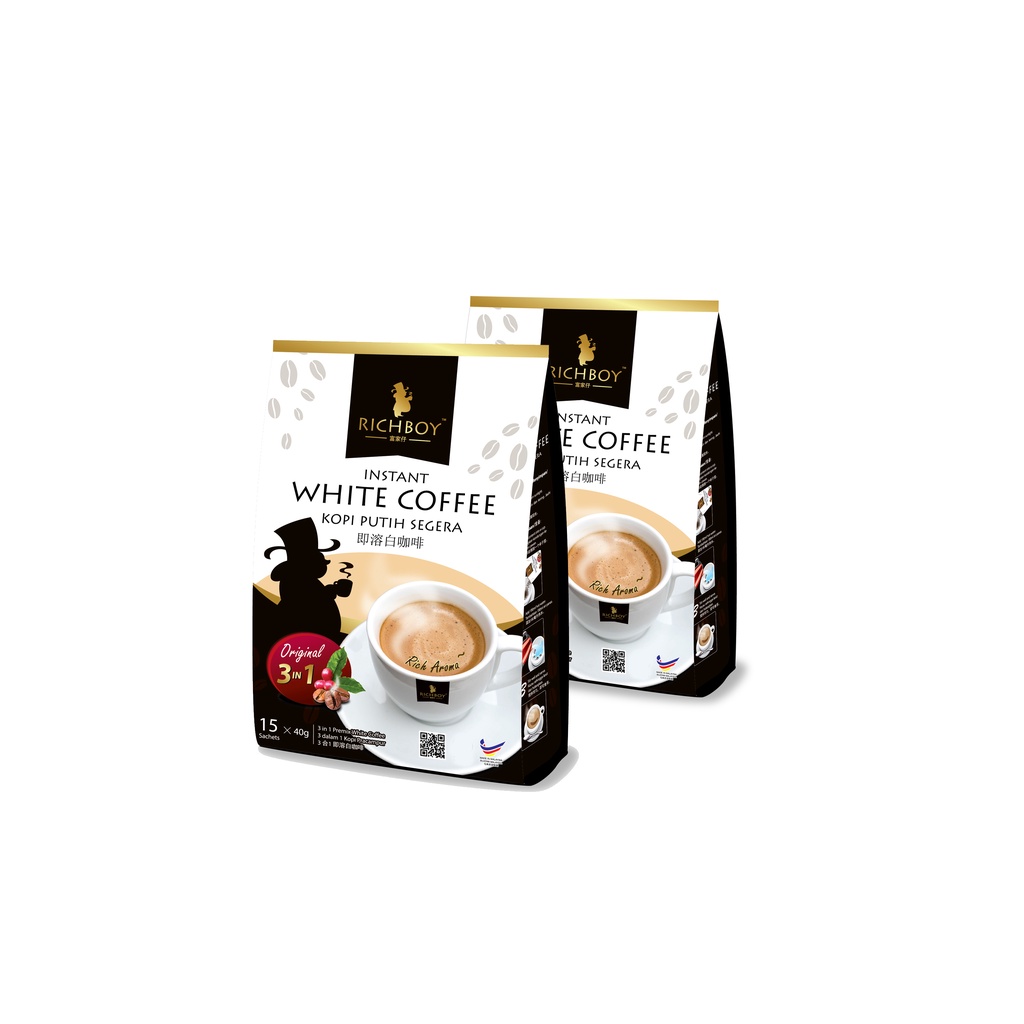 (G) [2 Packet Bundle ] Richboy 3 in 1 Instant White Coffee Original ...