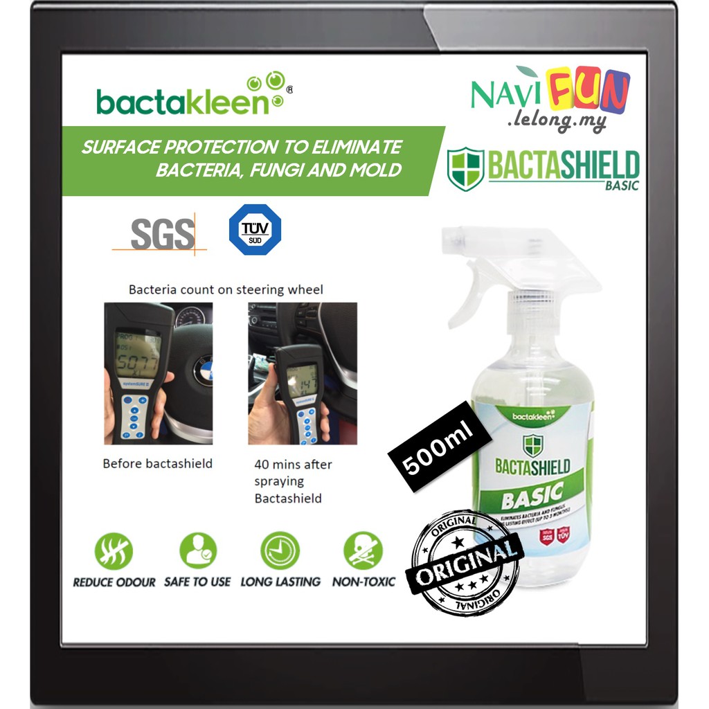 [BACTASHIELD Basic] [500ml] Bactakleen® Surface anti bacterial and anti ...