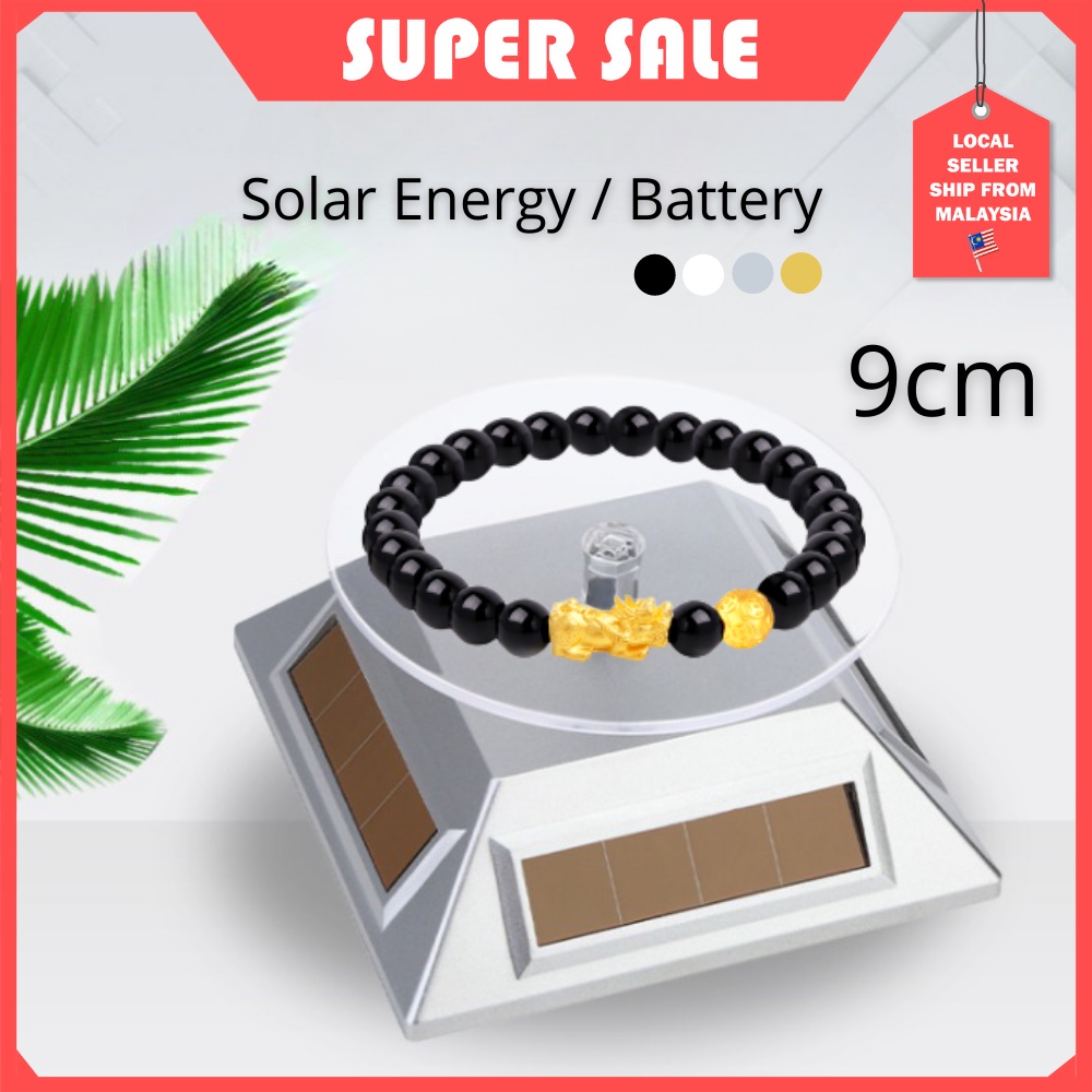 9cm Rotating Display Stand Mini 360 Degree Rotating Turntable Electric ...