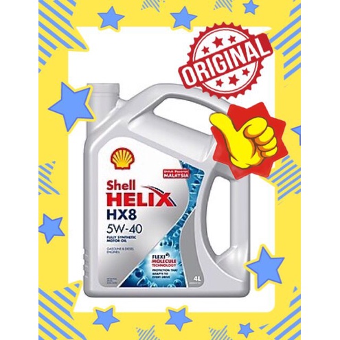 Shell Helix HX8 5W40 Fully Synthetic Engine Oil (4L) | Shopee Malaysia