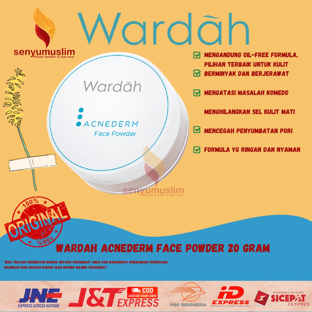 Wardah Acnederm Face Powder 20 Gram | Shopee Malaysia