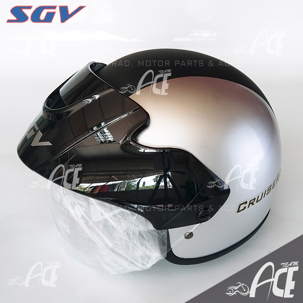 SGV Cruiser Visorex Helmet 60cm Motorcycle Helmet Matte Colour Matt ...