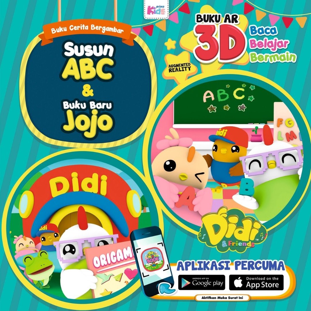 [KIDS PRIMA] Didi & Friends : Susun ABC & Buku Baru Jojo (AR) | Shopee ...