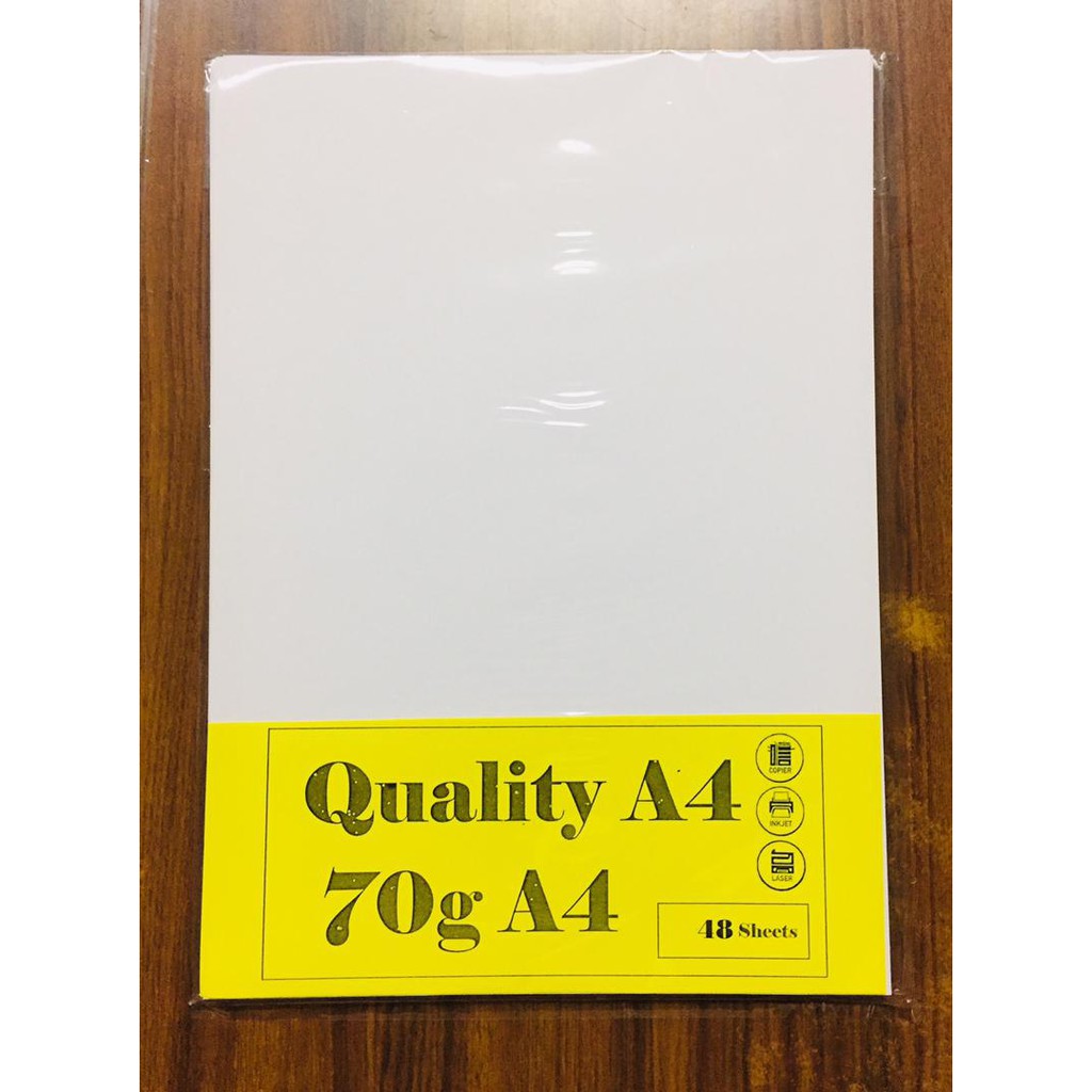 Quality A4 Paper 70gsm 48 sheets | Kertas A4 Putih | Kertas Fotostat ...