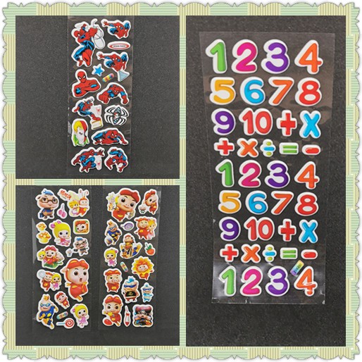 3D Cartoon Sticker Cartoon Bubble Sticker for Kids Frozen Cars Mickey ...