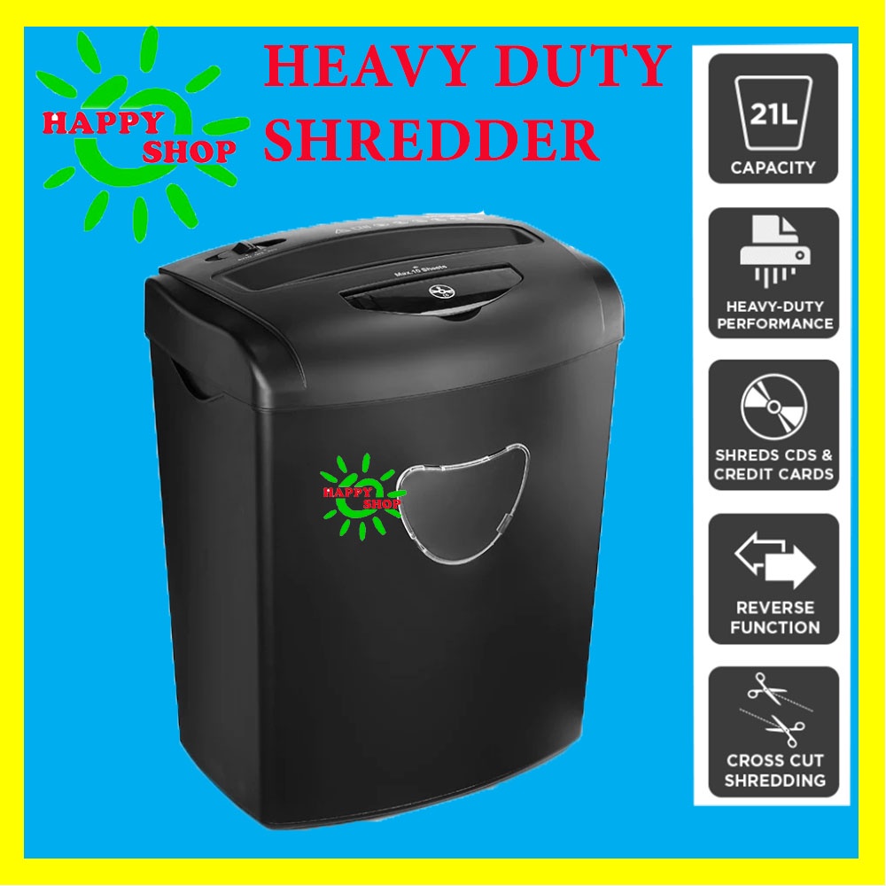 4.Heavy Duty Paper Shredder Machine (CD/ STAPLES ) Crosscut | Shopee ...