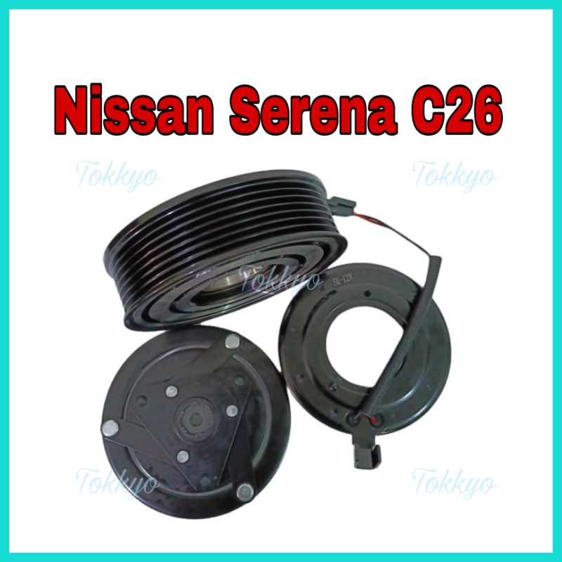 Nissan Serena C26 7PK 12V Aircond Compressor Magnetic Clutch Pulley . Compressor Magnet | Shopee ...