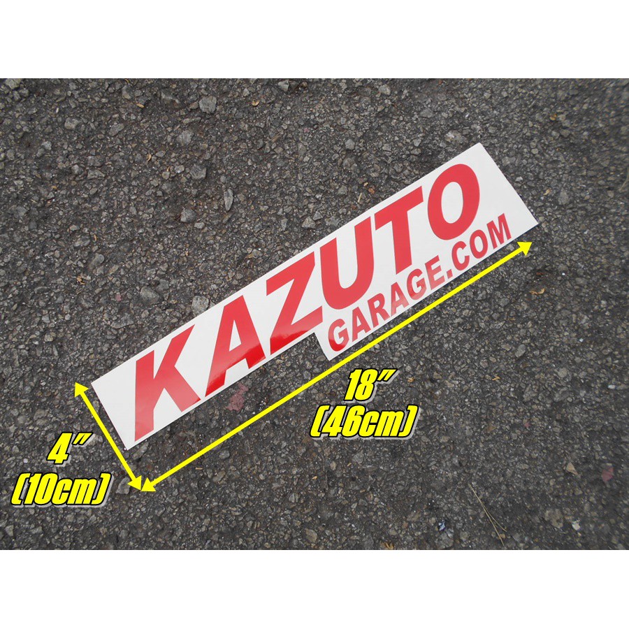 [Kazuto Garage Official] Sticker Kereta Eksklusif - Tulisan Warna Merah ...