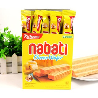 Richeese Nabati Cheese Wafer,Richoco Nabati Choco Wafer Halal (20s x 8g) | Shopee Malaysia