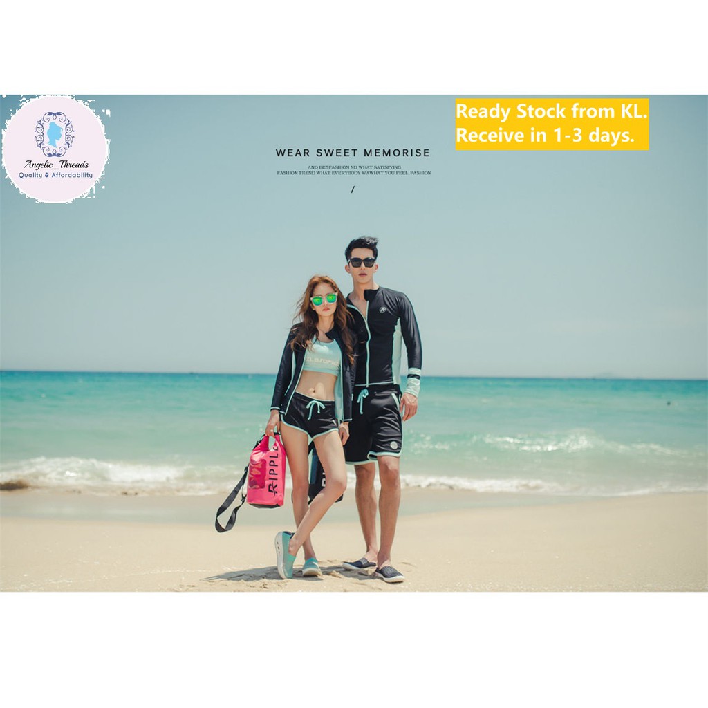 Swimming Suit Woman Men Swimsuit Korean Swimwear Couple Swimsuit ...