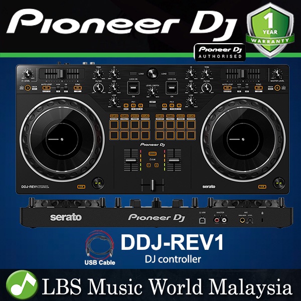 Pioneer DJ DDJ-Rev1 2 Deck Serato DJ Controller For Serato DJ Lite ...