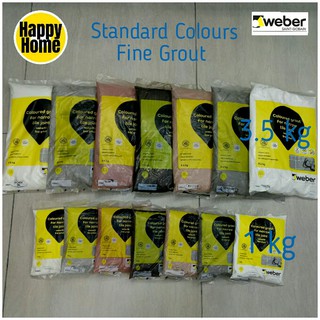 Weber WHITE Fine Grout Coloured Grout For Narrow Wall And Floor Tile ...