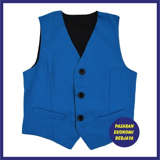 VEST SEKOLAH BIRU LAUT PLUS SIZE TURKEY BLUE SCHOOL VEST UNIFORM ...
