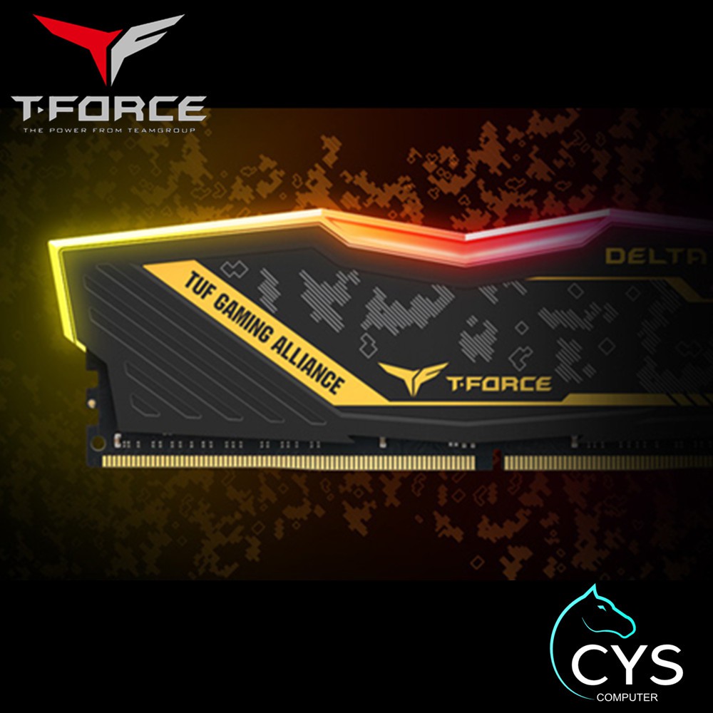 TEAM GROUP T-FORCE TUF GAMING ALLIANCE 8GB / 16GB KIT 3200MHZ DDR4 RGB ...