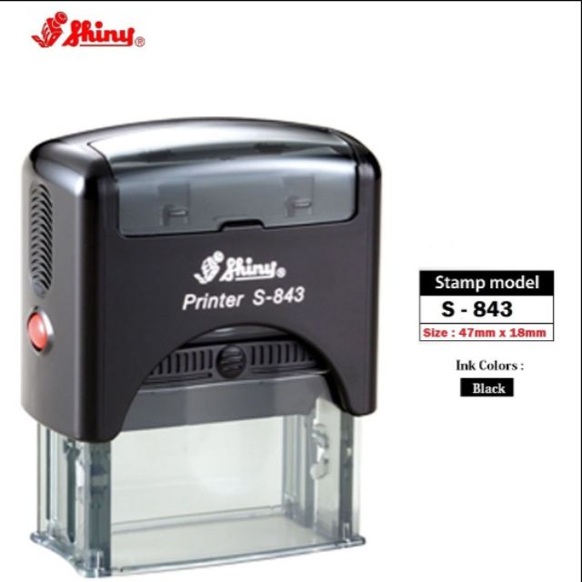 Shiny self-Inking Stamp Printer s-843 | Shopee Malaysia