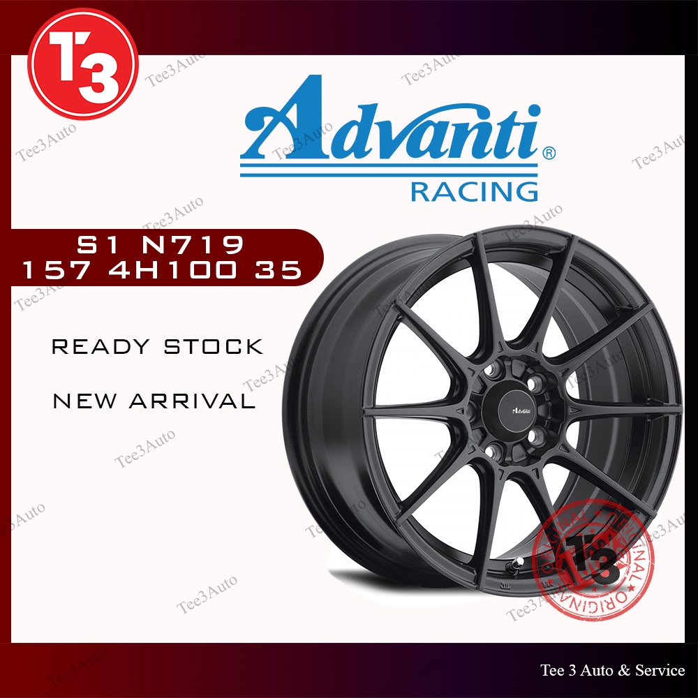 15" Advanti Storm S1 N719 DST Sport Rim Car Wheel | Shopee Malaysia
