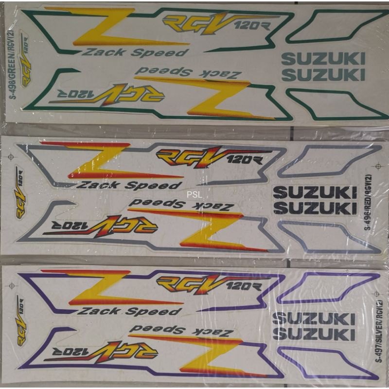 Suzuki RG / RGV 120 (2) Body Sticker / Strike / Stripe | Shopee Malaysia