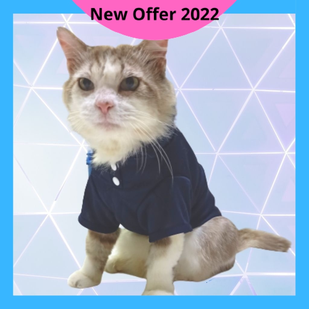 2022 Baju Raya Kucing Boy Jantan Comel Murah Cat Puppy Clothes Pet T ...