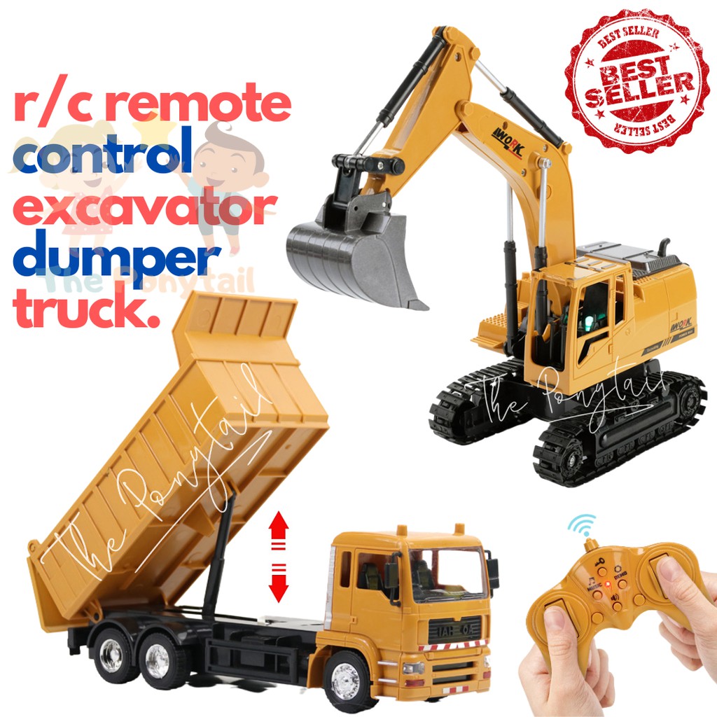 Kereta Control Lori Mainan Besar RC Car Excavator Remote Control Car ...