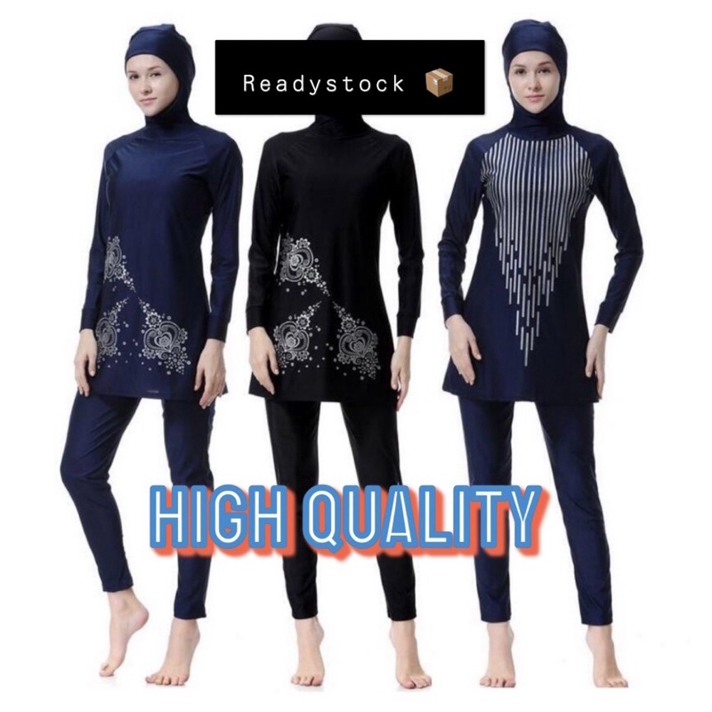 Muslimah Swimwear Islamic Full Cover Swimming Suit Plus Size Swimming ...