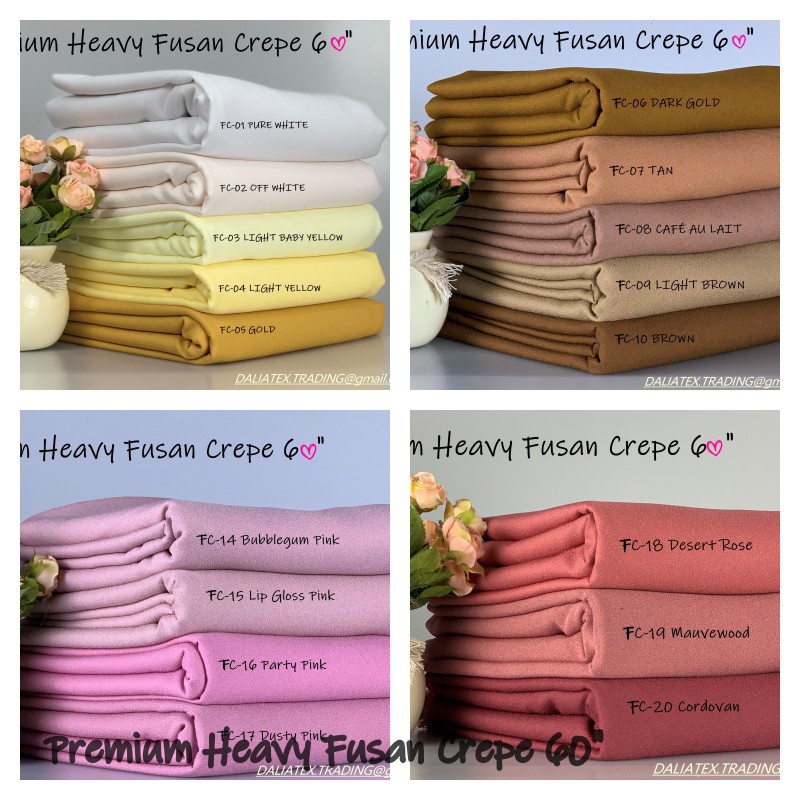﹍Heavy Premium Fusan Crepe/Como Crepe Bidang 60 | BeeCost