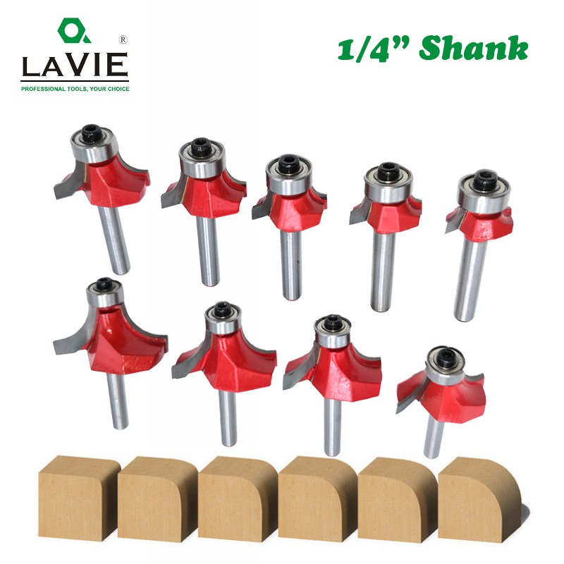 LA VIE 1pc 1/4 Inch 6.35mm Double Roman Ogee Router Bit for Wood Edging ...