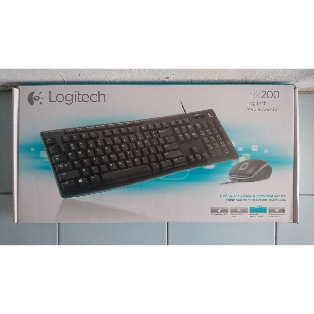Logitech MK200 Media Combo Keyboard & Mouse Set | Shopee Malaysia