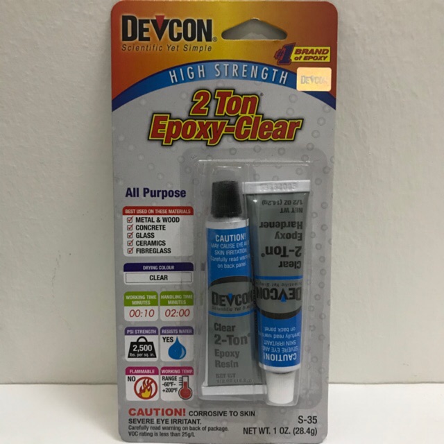 S-35 DEVCON HIGH STRENGTH 2-TON EPOXY (CLEAR) | Shopee Malaysia