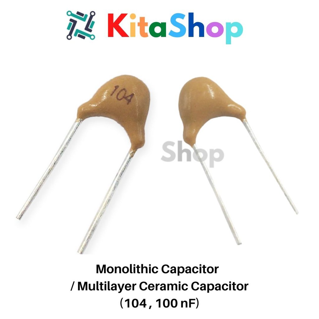 Monolithic Capacitor / Multilayer Ceramic Capacitor (104 , 100 nF) | Shopee Malaysia
