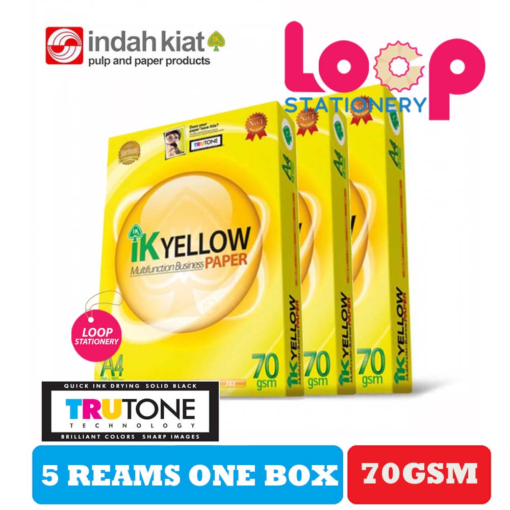 IK Paper A4 Paper 70gsm x 5 reams (500sheets) | Shopee Malaysia