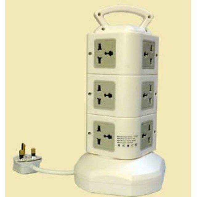 ️3 Layers Multi Plug Tower With USB Port | PGMall